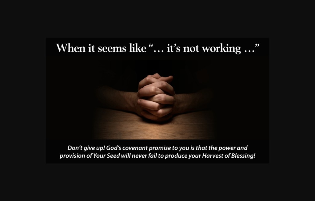 It's Not Working | Morris Cerullo World Evangelism Canada